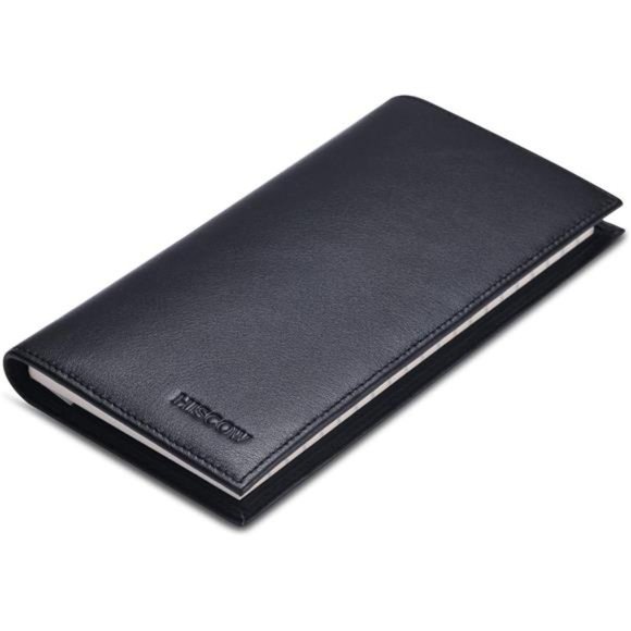 Bags | Minimalist Checkbook Cover Full Grain Leather Black | Poshmark